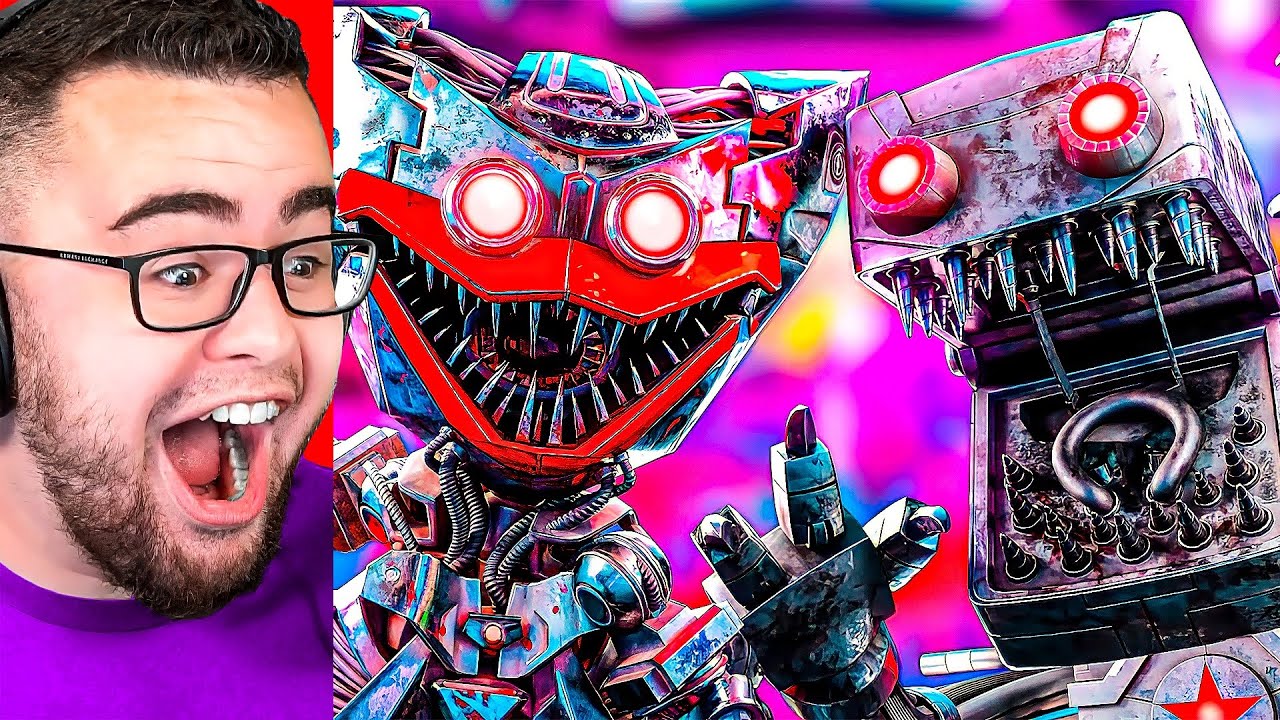ROBOT HUGGY WIGGY vs ROBOT BOXY BOO (Reaction) - YouTube