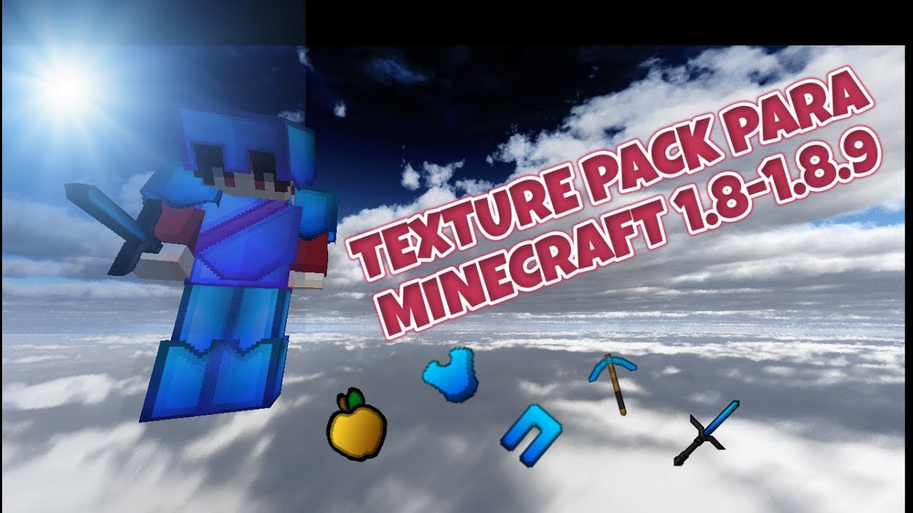 TEXTURE PACK PARA MINECRAFT PVP 1.8-1.8.9 - YouTube