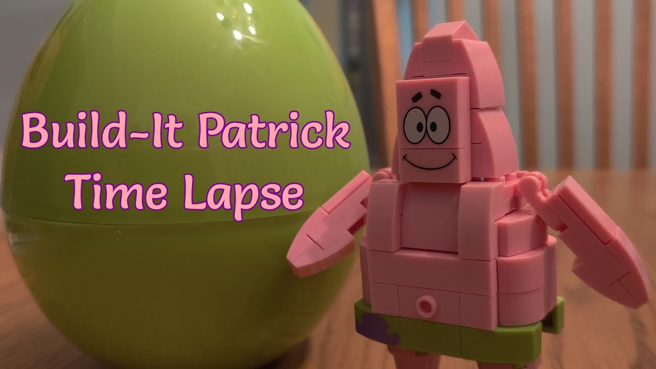 Build-It Patrick Time Lapse (Knockoff LEGO SpongeBob figure) - YouTube