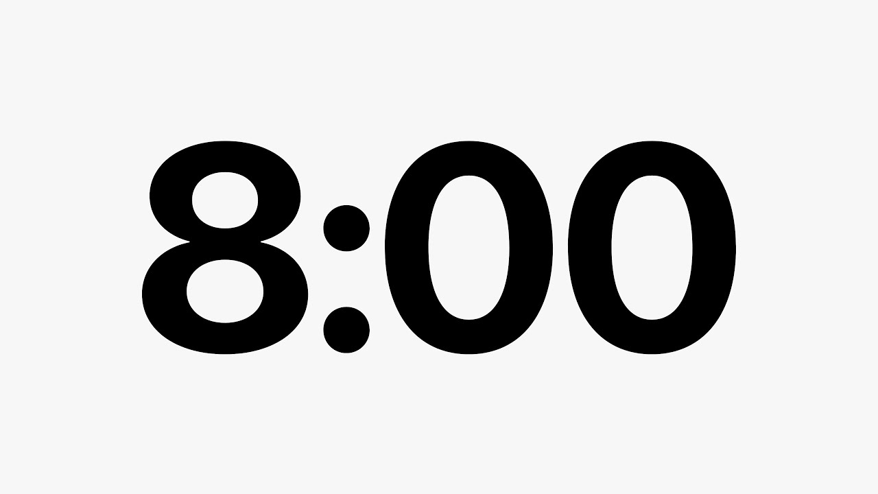8 Minute Timer - YouTube