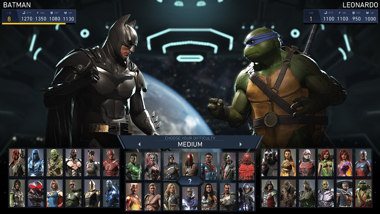 Injustice 2 Batman VS TMNT Leonardo - YouTube