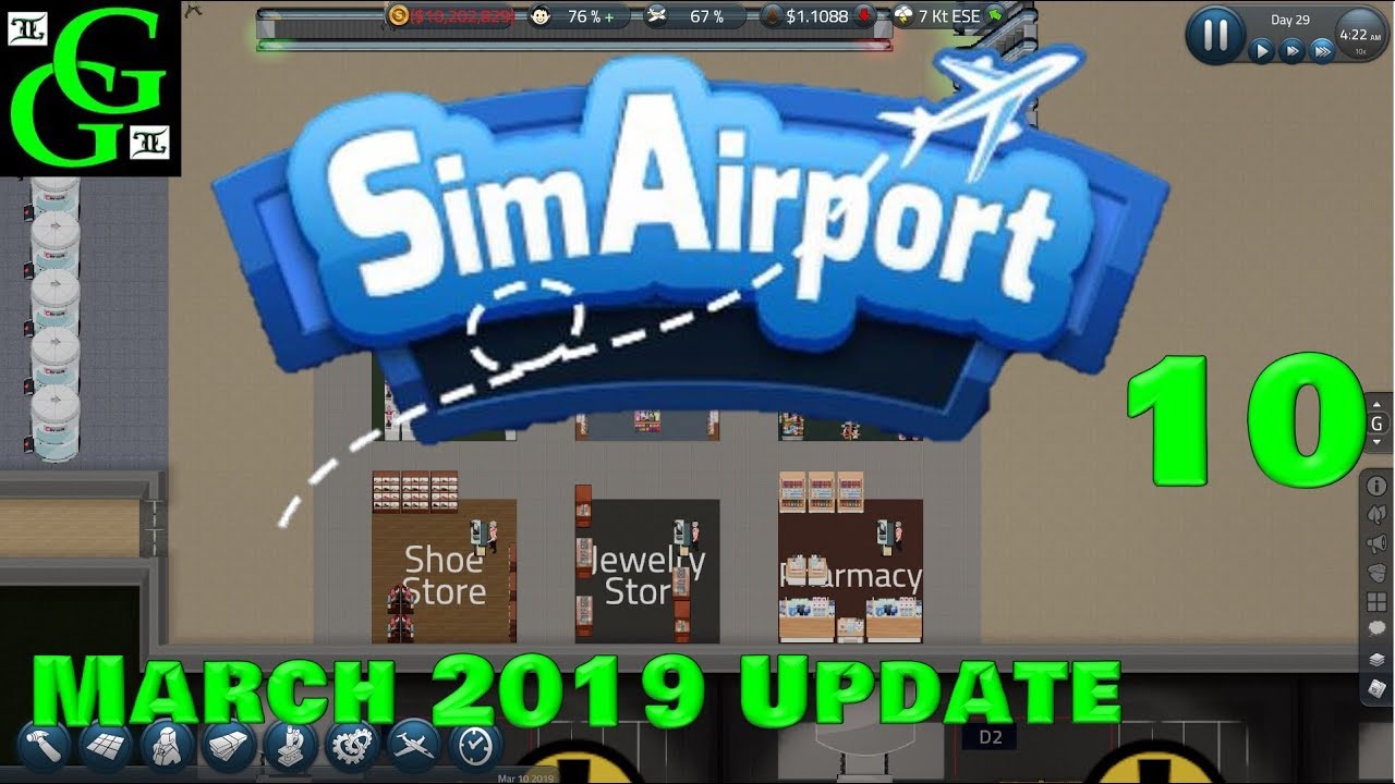 Sim Airport - Retail Shops - March 2019 Update - Part 10 - YouTube