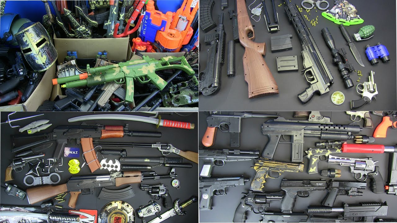 Box of Toys ! MG Surprise Toys COMPILATION - Military&Police Guns Toys ...