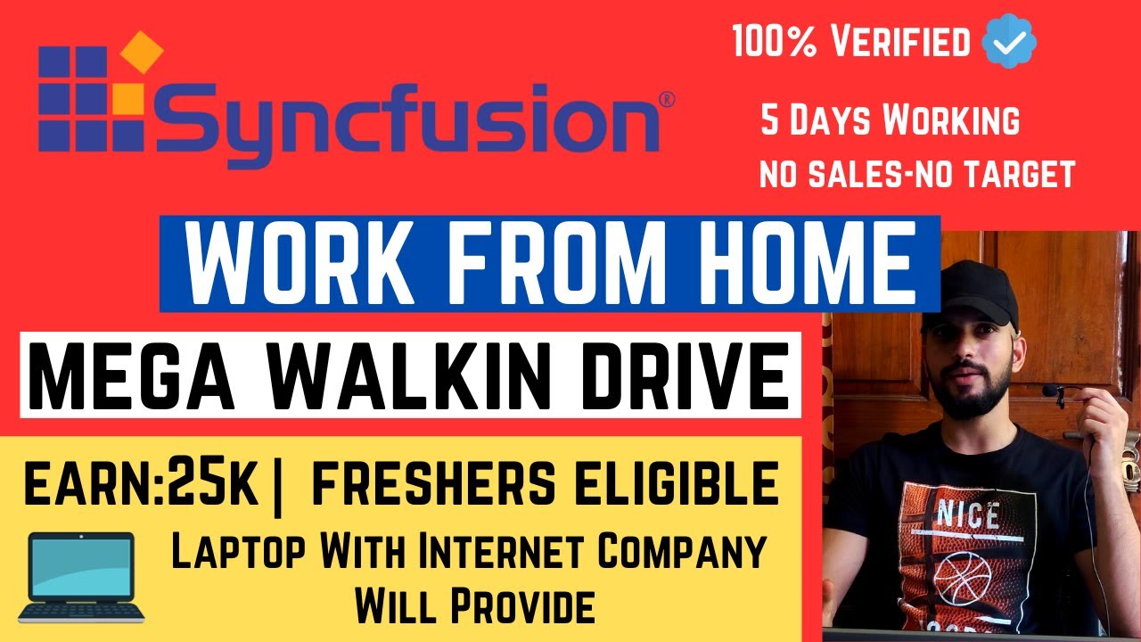 Syncfusion Permanent Work From Home Job | Onspot Offer Letter | Salary:25k | Online Work At Home ...