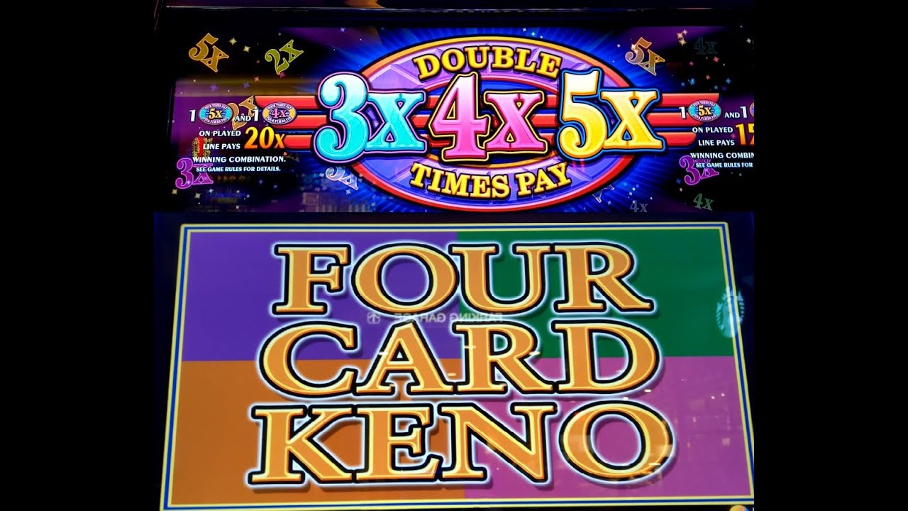 Slot Action feat. 3x4x5x Double Times Pay and 4 Card Keno - YouTube