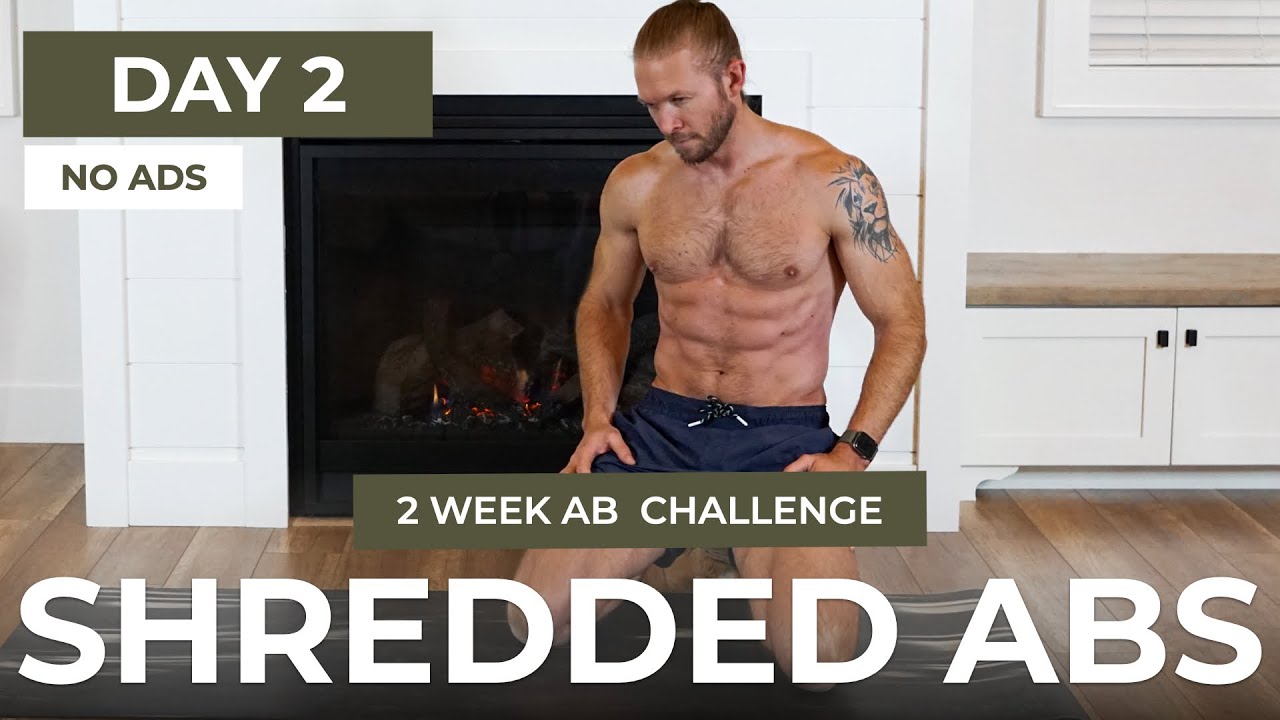 Day 2: 8 Min SHREDDED ABS Workout | Sculpted: 2 Week Ab Challenge // No ...