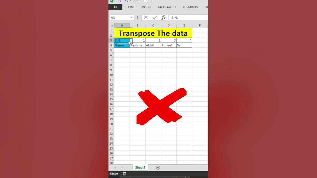 Excel Transpose Transforming Data With Ease Exceltricks Exceltips Tis Excelhacks Viral