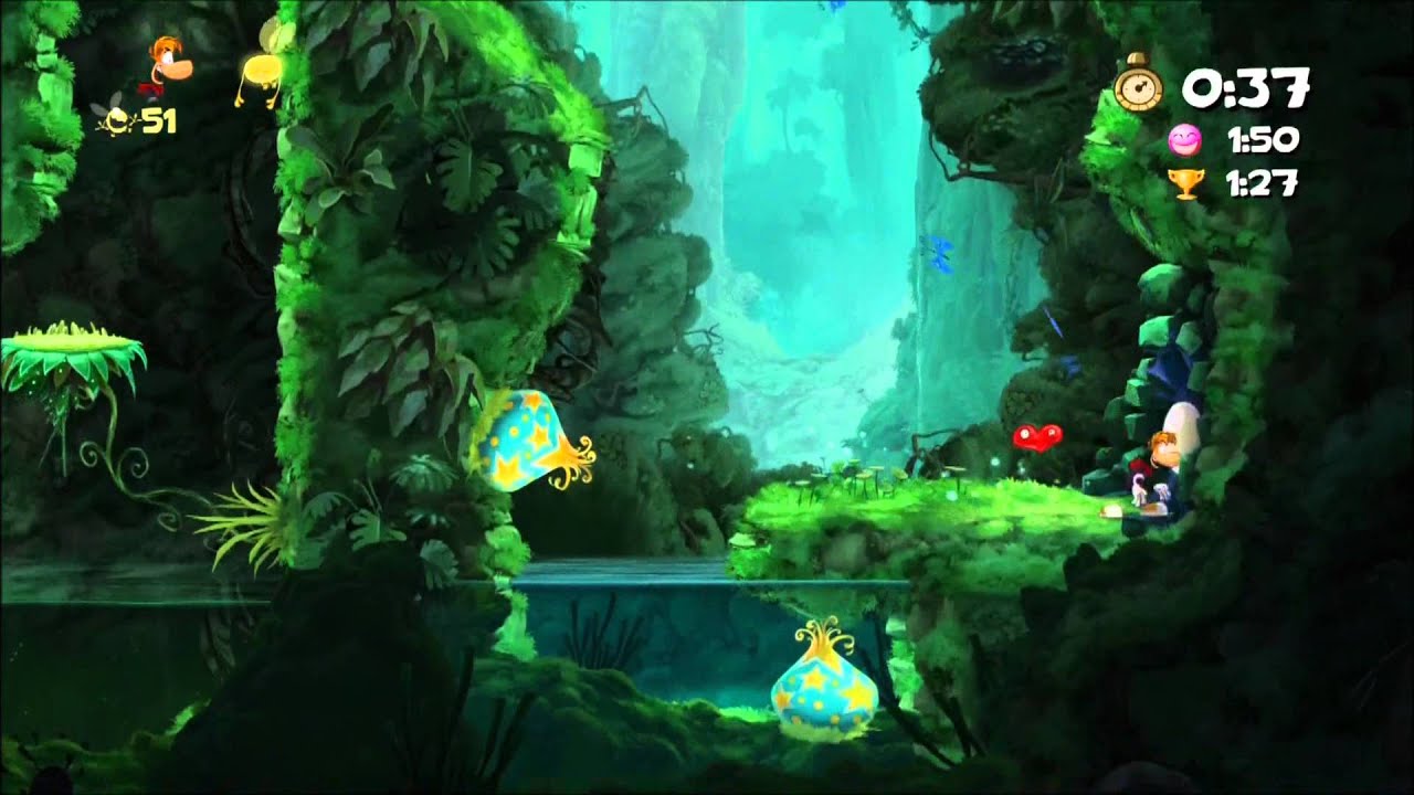 Rayman Origins (1080i HD) Walkthrough Part 54 - Up And Down - Time ...