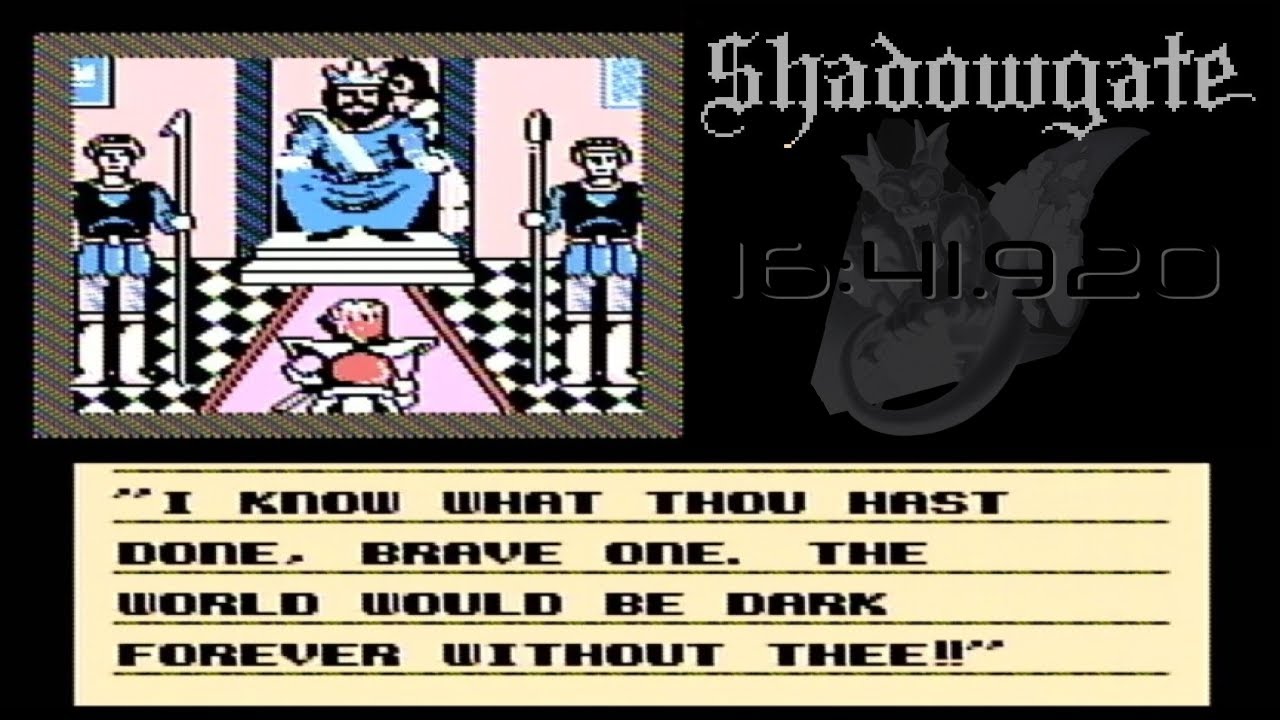 Shadowgate (NES) speedrun | Glitchless (16:41.920) PB - YouTube