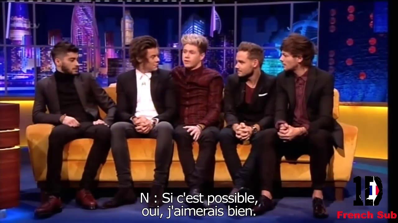 One Direction chez Jonathan Ross Show 2013 VOSTFR Traduction Française ...