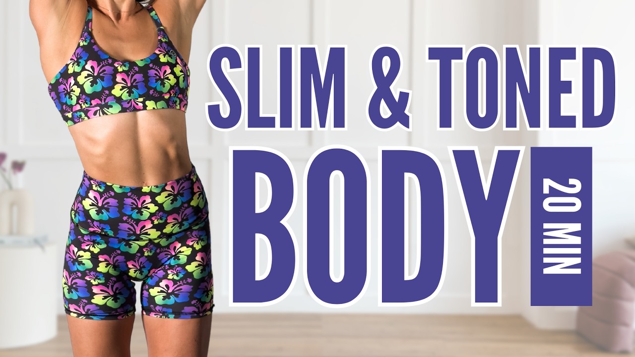 20 min Full Body Fat Burn // Slim & Tone At Home HIIT Workout - YouTube