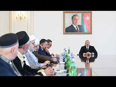 Prezident İlham Əliyev Bakıda keçirilən beynəlxalq konfransların iştirakçılarını qəbul edib
