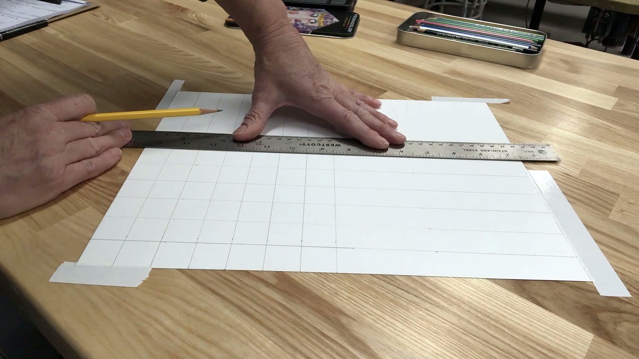 Time Lapse of measuring grid for color scales, with narration - YouTube