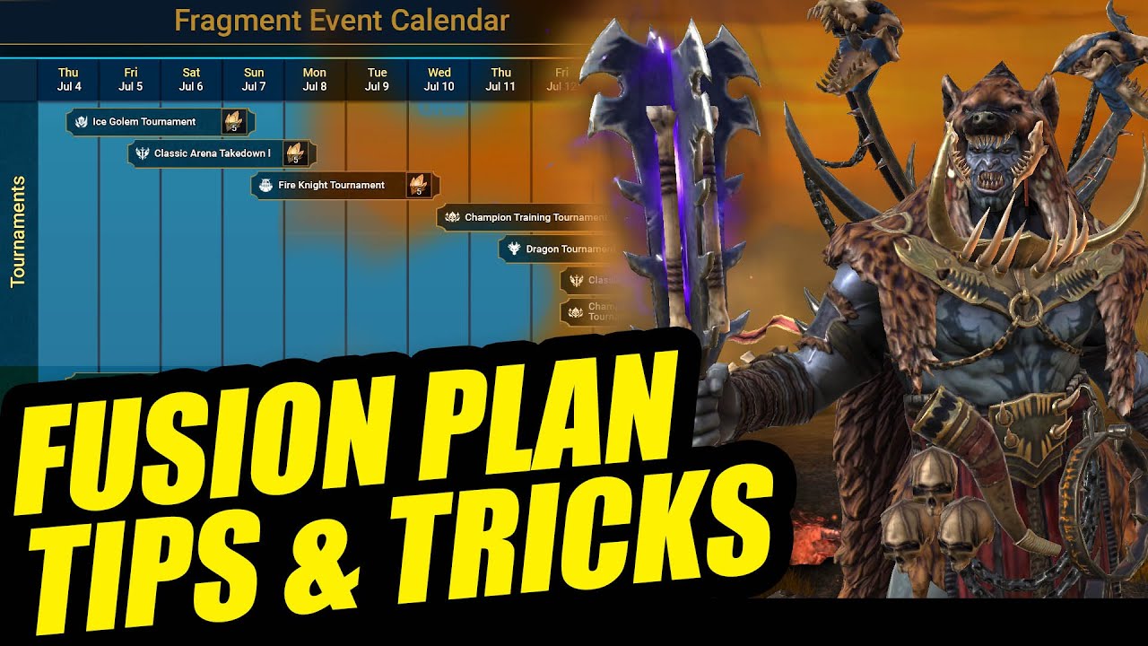 FUSION MAP and BEST TIPS for PACKMASTER SHY'EK! July Fusion F2P! RAID ...