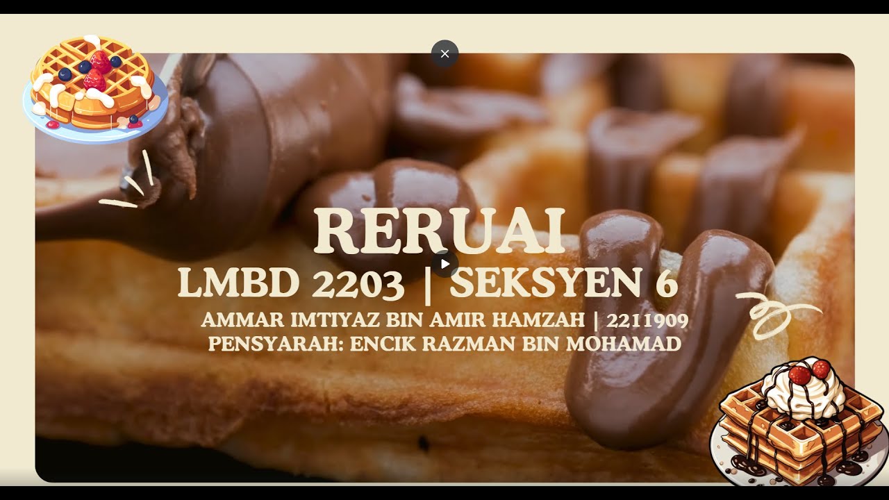 LMBD 2203 | ULASAN PRODUK AMMAR IMTIYAZ (2211909) - YouTube