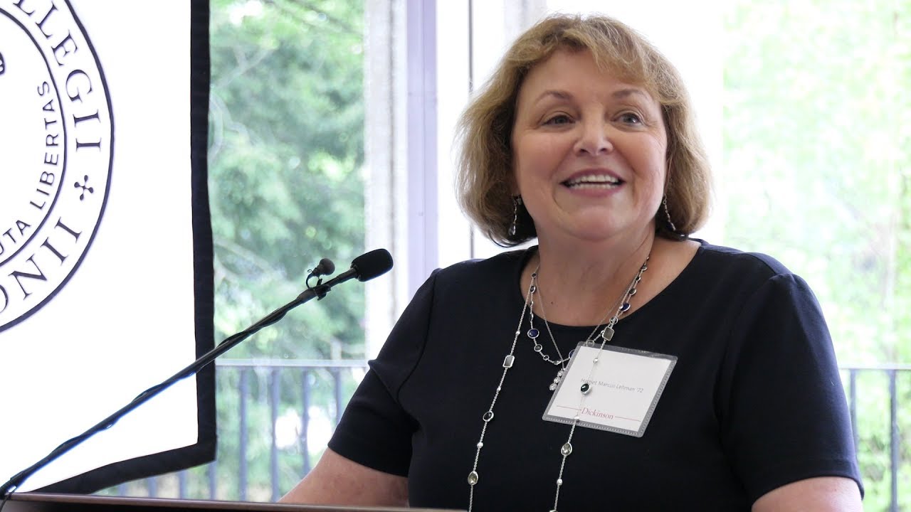 2019 Scholarship Lunch: Remarks from Harriet Marcus Lehman ’72 - YouTube