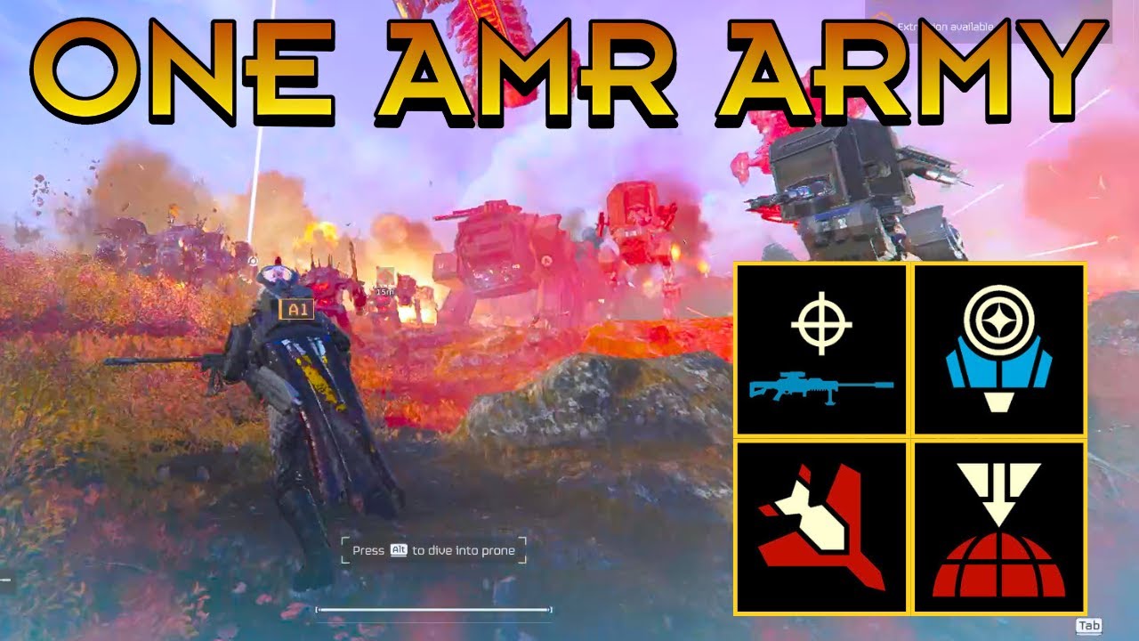 Helldivers 2 - AMR feels like one of THE BEST weapons against bots ...