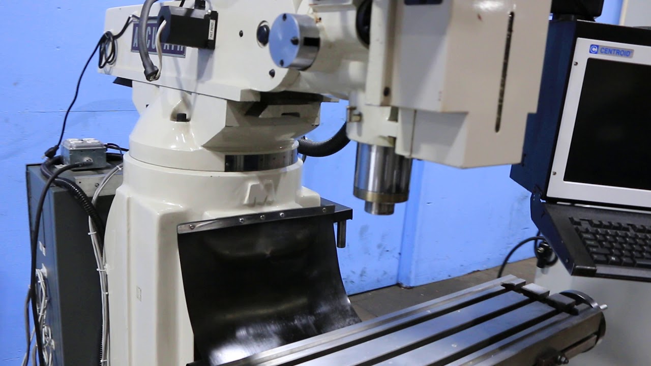 BIRMINGHAM CNC VERTICAL MILL, MODEL: ACCU II, S/N: 081256 - YouTube