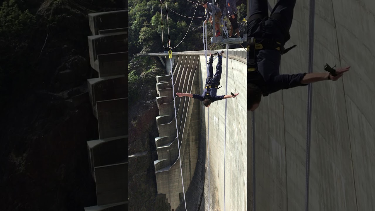 Bungee Jumping from Verzasca Dam, October 2019 - YouTube