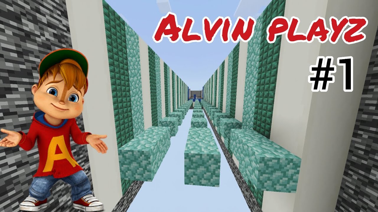 Alvin the Chipmunk plays Minecraft Parkour ? - YouTube