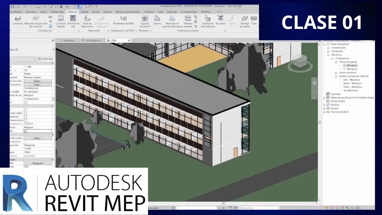CURSO DE REVIT MEP | CLASE 01 | INSTALACIÓN, INTERFAZ DE USUARIO ...