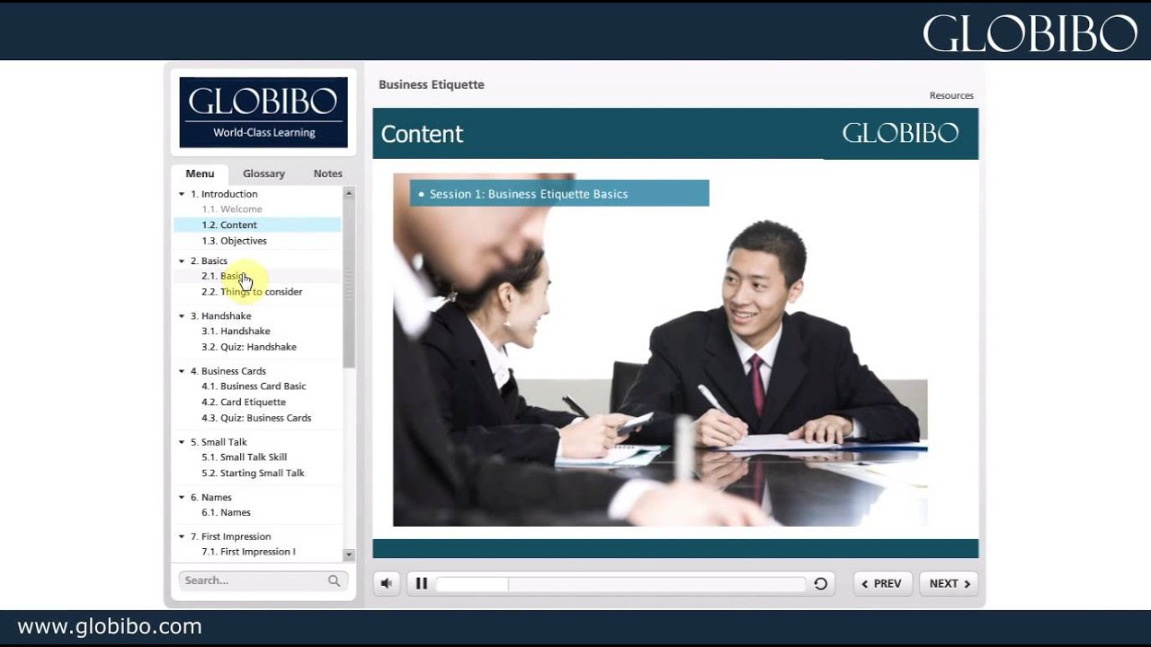 Globibo Elearning Sample - YouTube