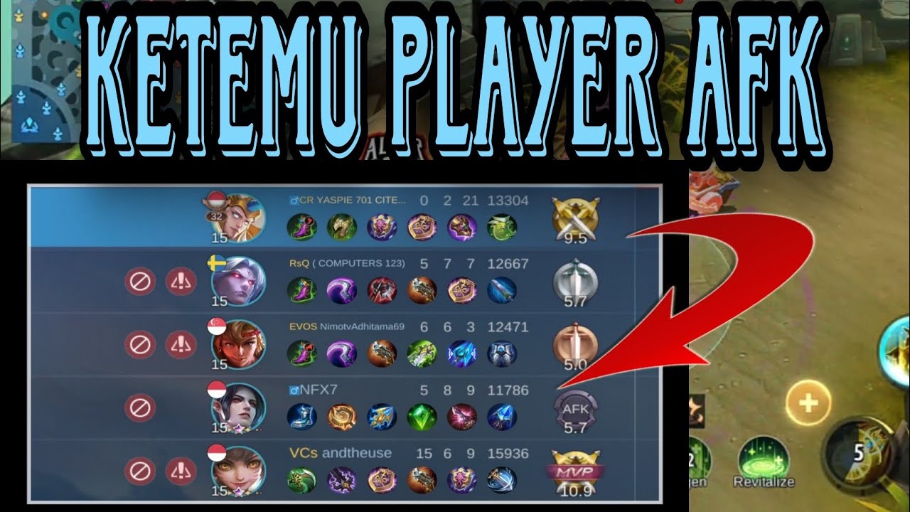 DEFEAT ! ! ! CHECHILION AFK MOBILE LEGENDS BANG-BANG - YouTube