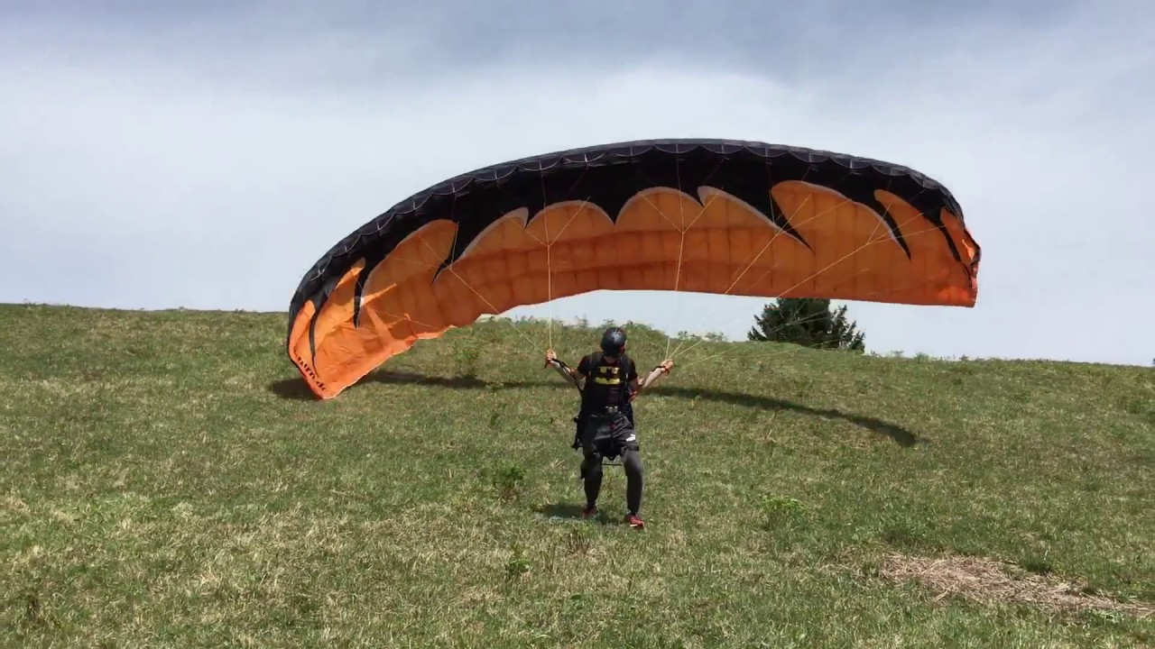 Paragliding crash caught on GoPro - YouTube