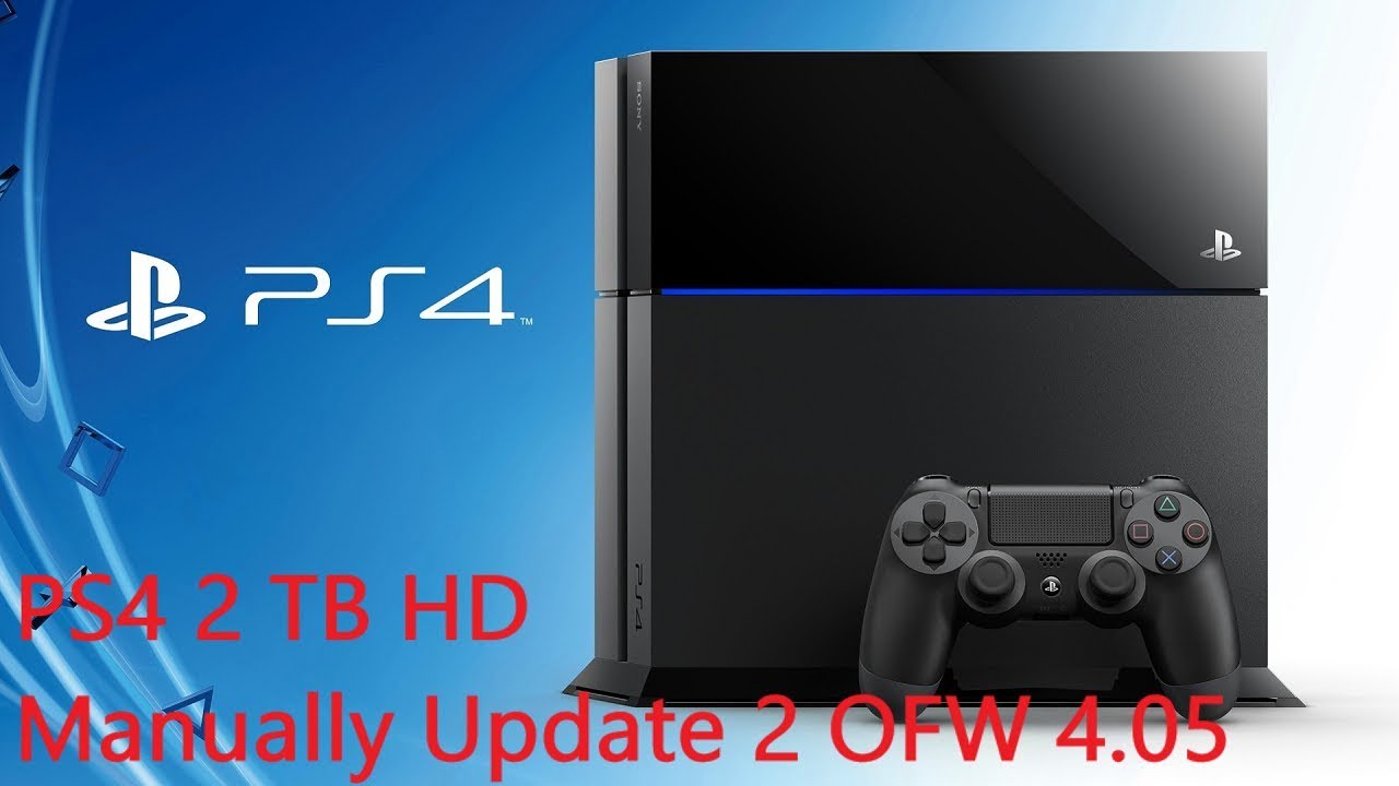 PS4 2TB HDD Upgrade & Manually Update to 4.05 - YouTube