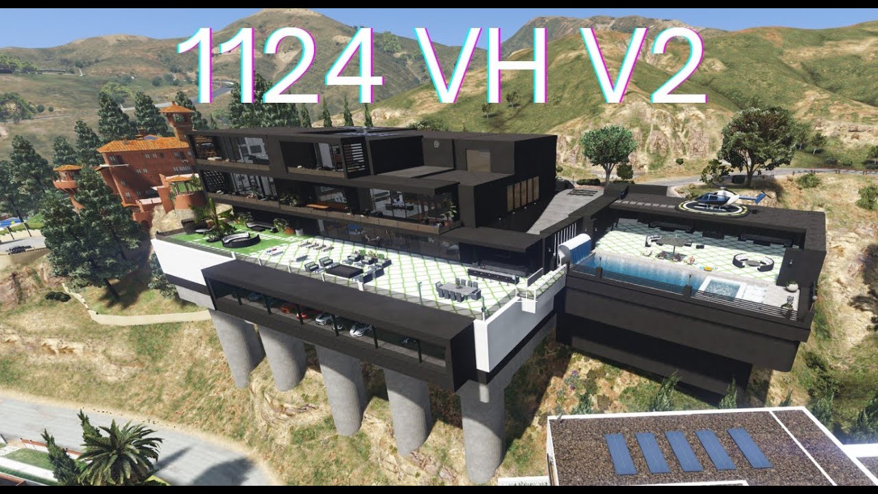 1124 Vinewood Hills V2! ( Working pool for FiveM and SP ) - YouTube