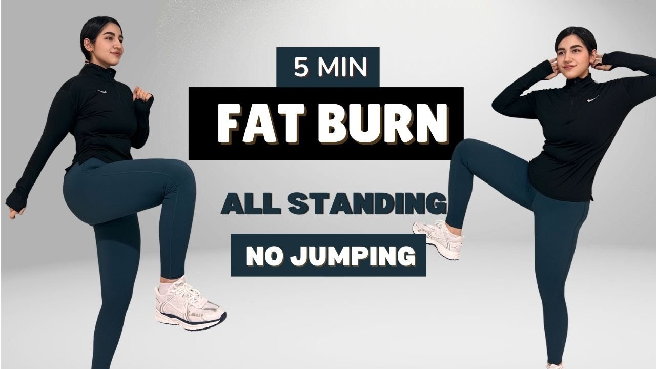 5 MIN CARDIO WORKOUT AT HOME | No Jumping | Apartment Friendly, No ...