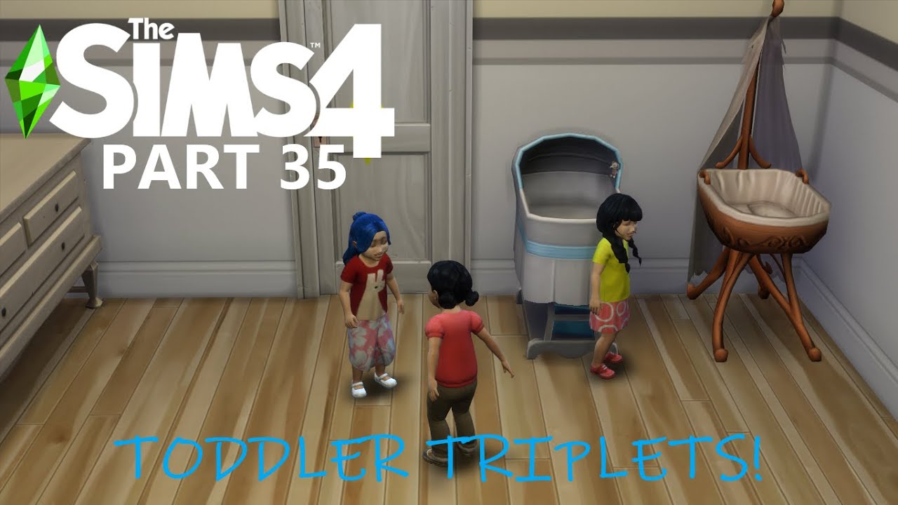 THE TRIPLETS AGE UP: The Sims 4 100 Baby Challenge (Part 35) - YouTube