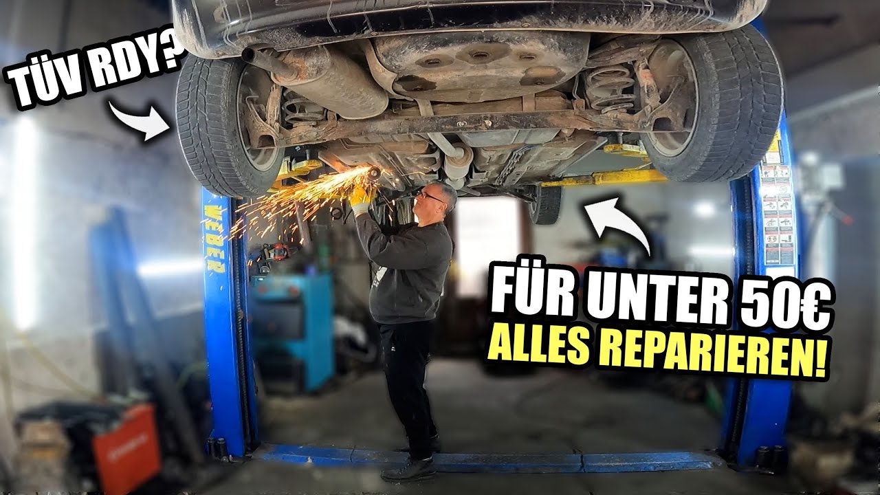 300€ SCHROTTAUTO in BOSNIEN für unter 50€ TÜV bereit machen! - YouTube