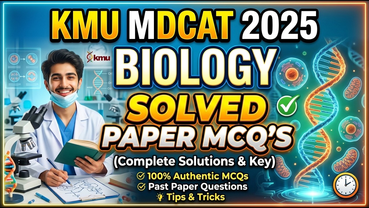 🔥MDCAT TEST 2025 “BIOLOGY” MCQ’S Quick Revision-1st 🕘#mdcat2025 #mdcat ...