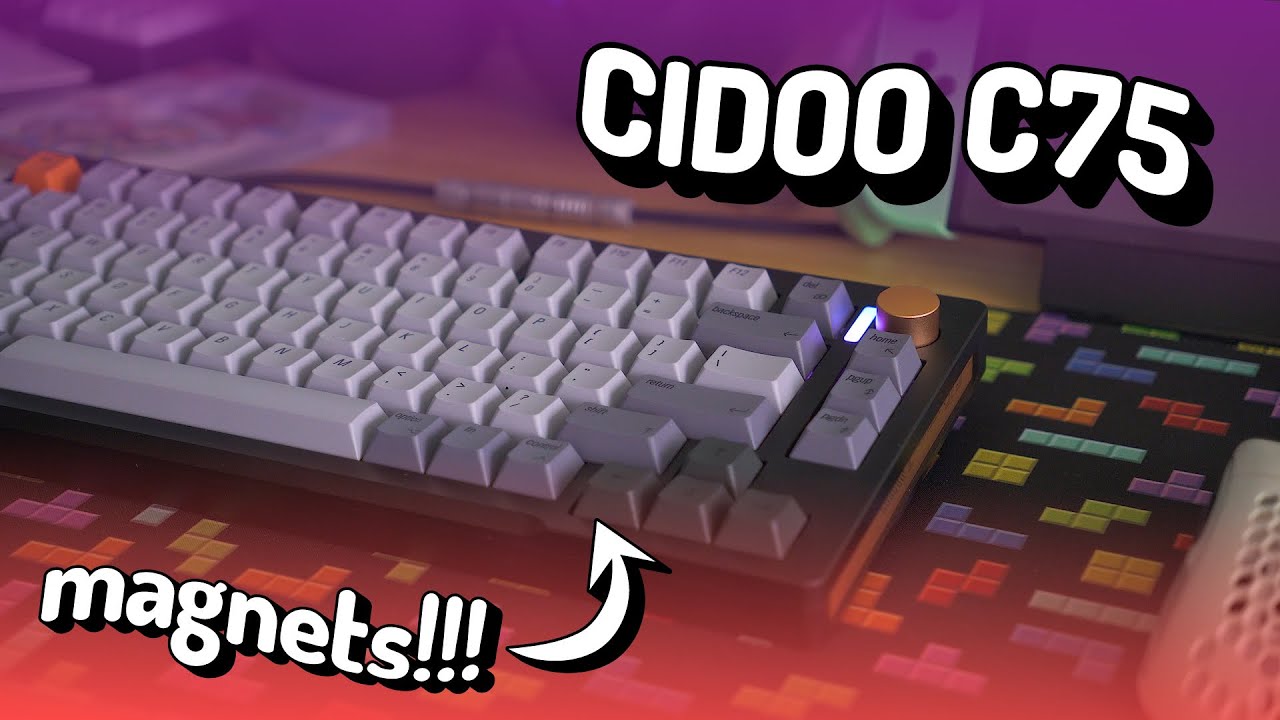 CIDOO C75 Hall Effect Magnetic Keyboard Review, Sound Tests, Software ...