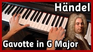 Gavotte in G, HWV 491 door Georg Friedrich Händel | piano bladmuziek ...