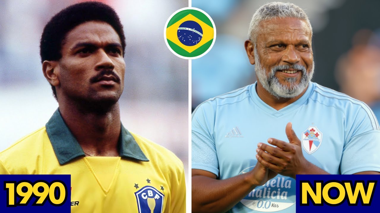 🇧🇷 Brazil ⚽ World Cup 1990 Squad – Then and Now | Football Legends ...