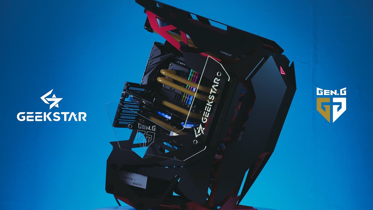 GEEKSTAR & GEN.G (긱스타 & 젠지) 커스텀 수냉 PC - YouTube