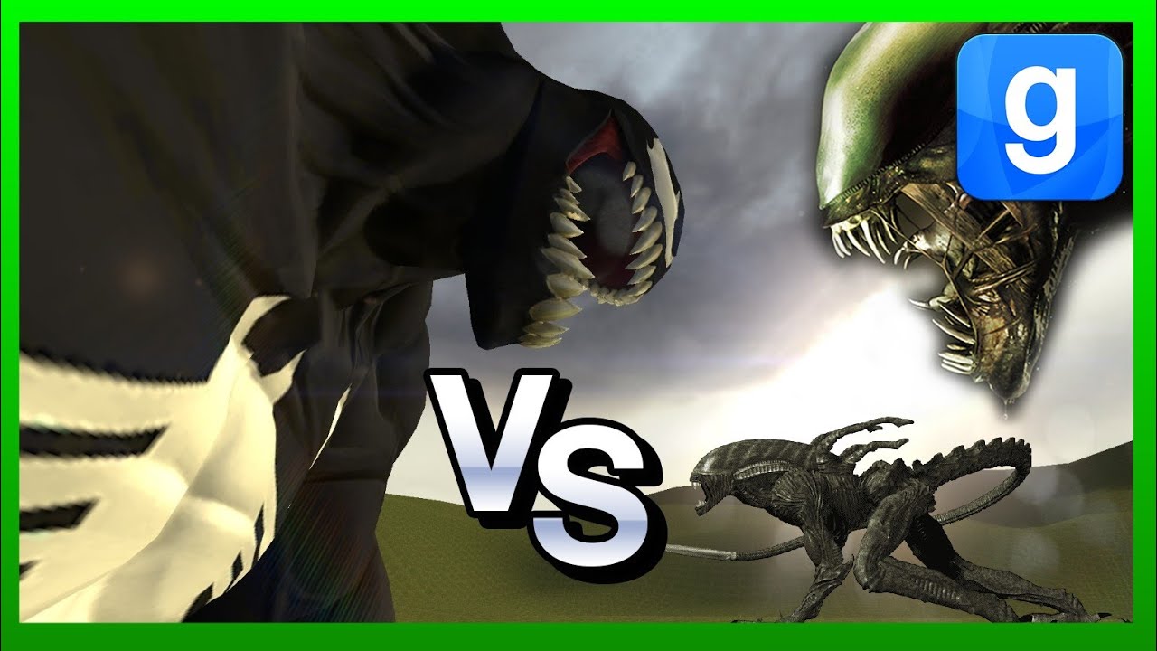 Aliens Xenomorphs VS VENOM SNPC Fight Garry's Mod - YouTube