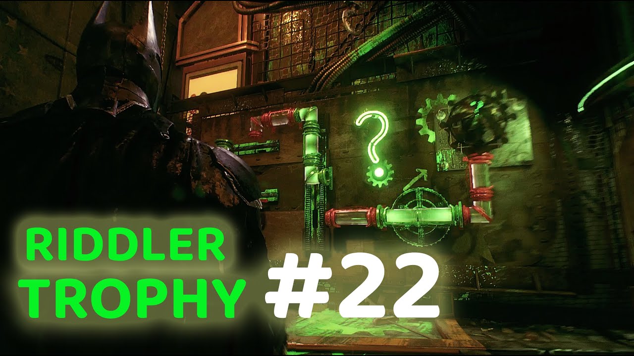 BATMAN: ARKHAM KNIGHT - Riddler Trophy #22 - Arkham Knight HQ - YouTube