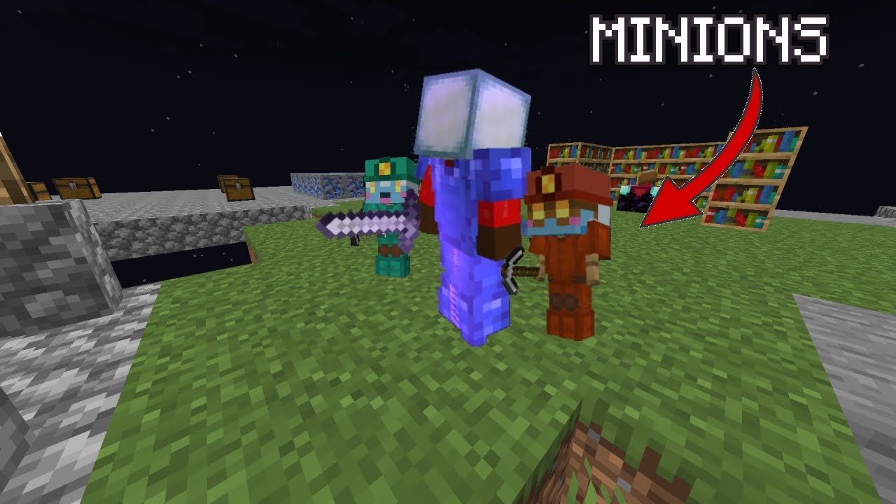 Collecting Mining MINIONS (Hypixel Skyblock) - YouTube