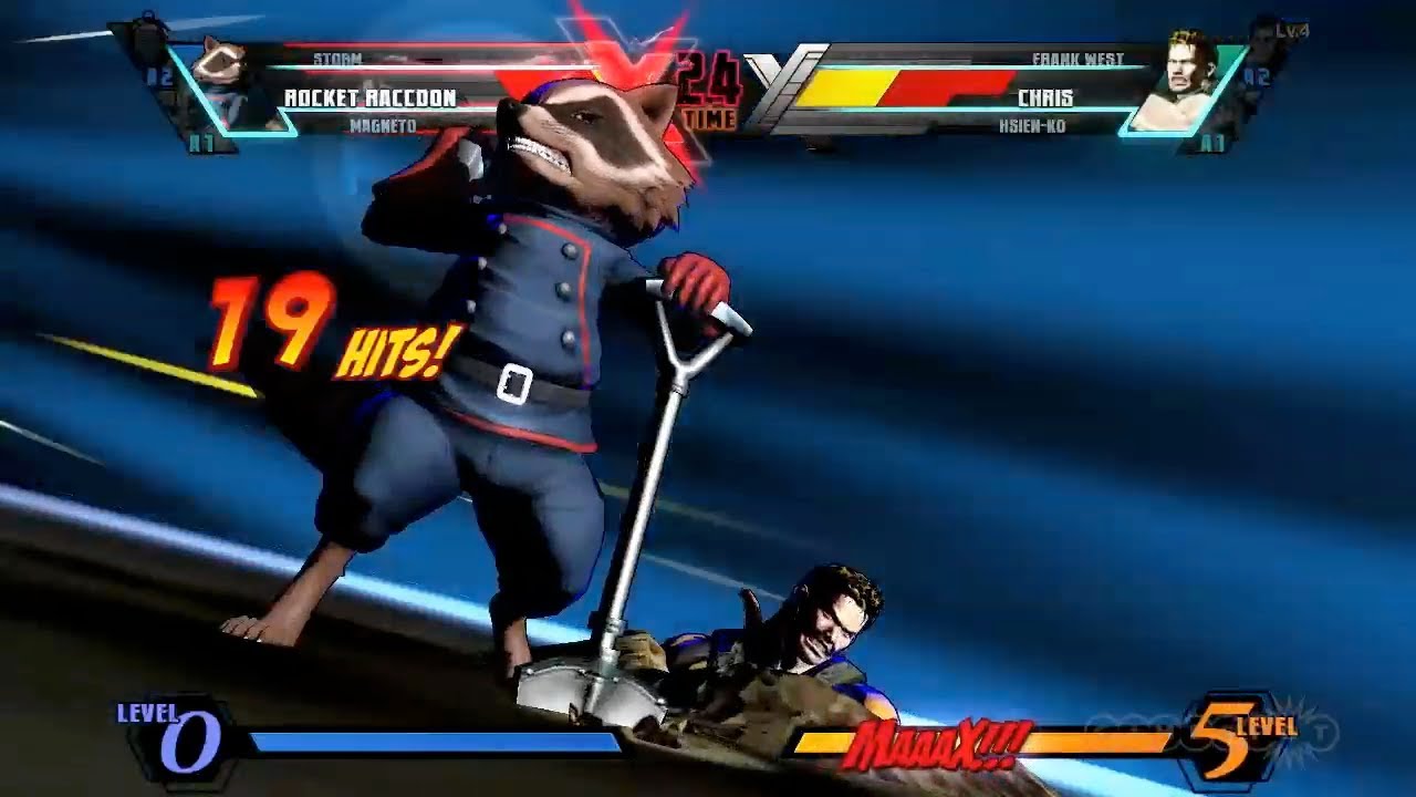 Ultimate Marvel vs. Capcom 3 Rocket Racoon vs Frank West Gameplay ...