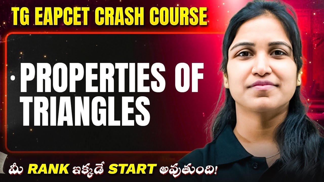 Properties Of Triangles 🔥| TG EAPCET Crash Course 2026 | Target Rank ...