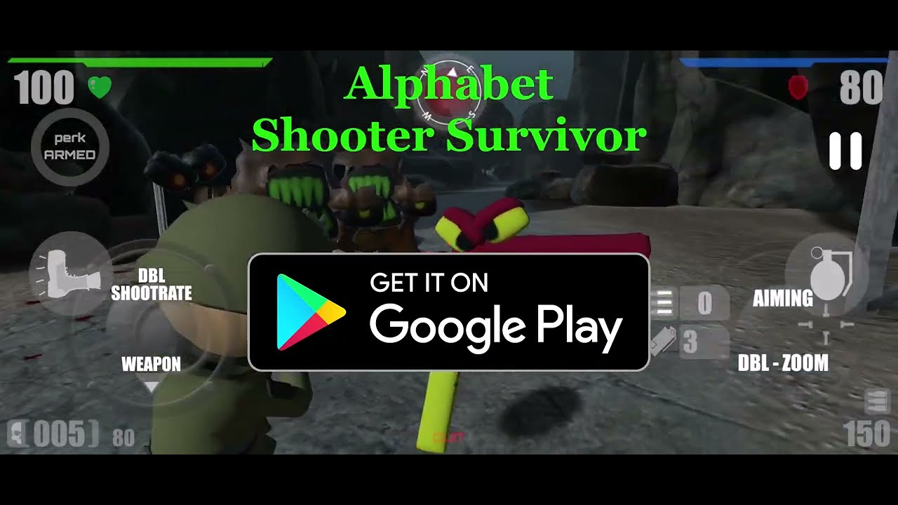Alphabet Shooter Survivor TPS - Android Gameplay - YouTube