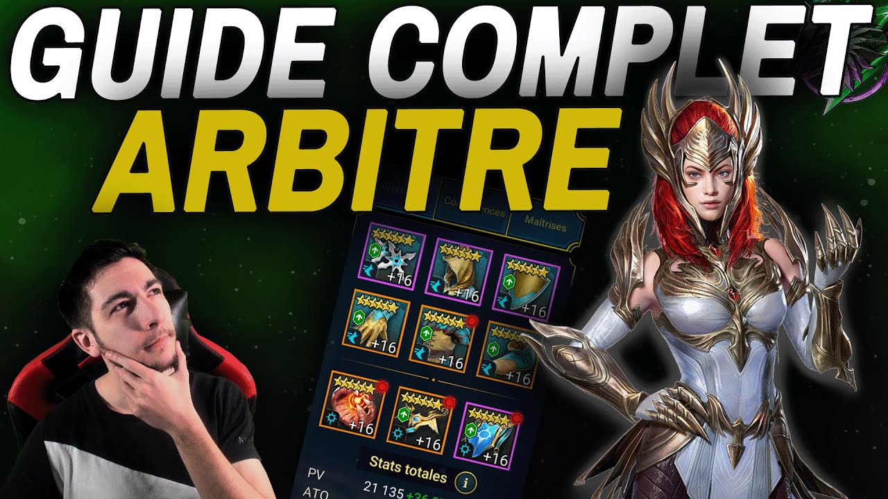 GUIDE COMPLET - ARBITRE - Stuff et maitrises [Raid Shadow Legends FR ...