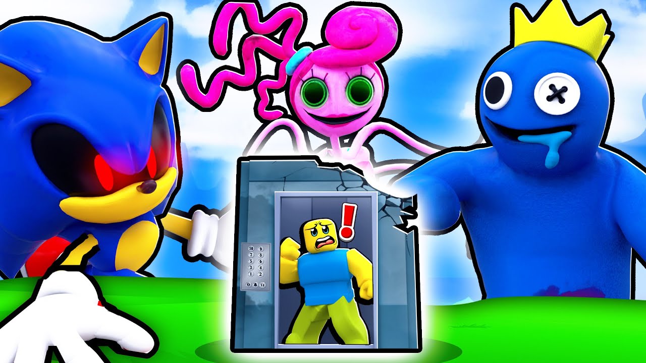 ESCAPING THE *SCARIEST* MONSTERS IN ROBLOX SCARY ELEVATOR (SONIC.EXE ATTACKS) - YouTube