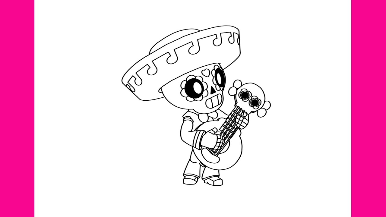 HOW TO DRAW POCO - BRAWL STARS - YouTube