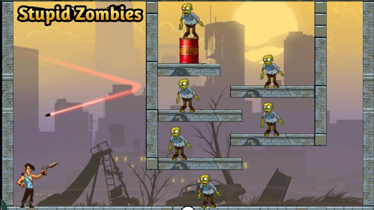 Stupid Zombies Stage 2 Walkthrough level 21-30 - YouTube