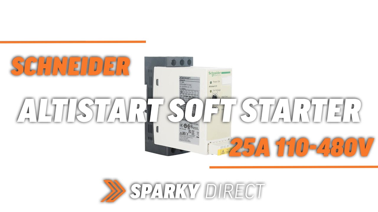 Schneider Electric ATS01N125FT | Altistart Soft Starter 25A 110-480V 2. ...