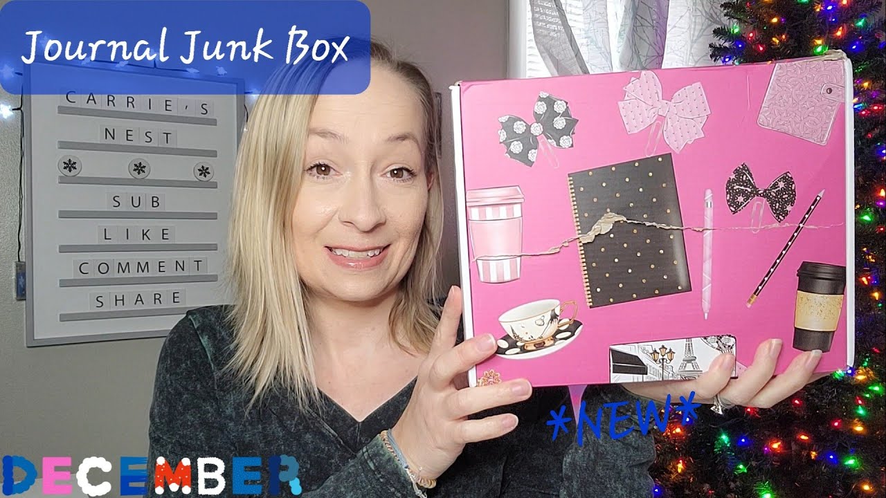 ☆NEW☆ Journal Junk Box Unboxing for December 2021 • 15% Discount code # ...